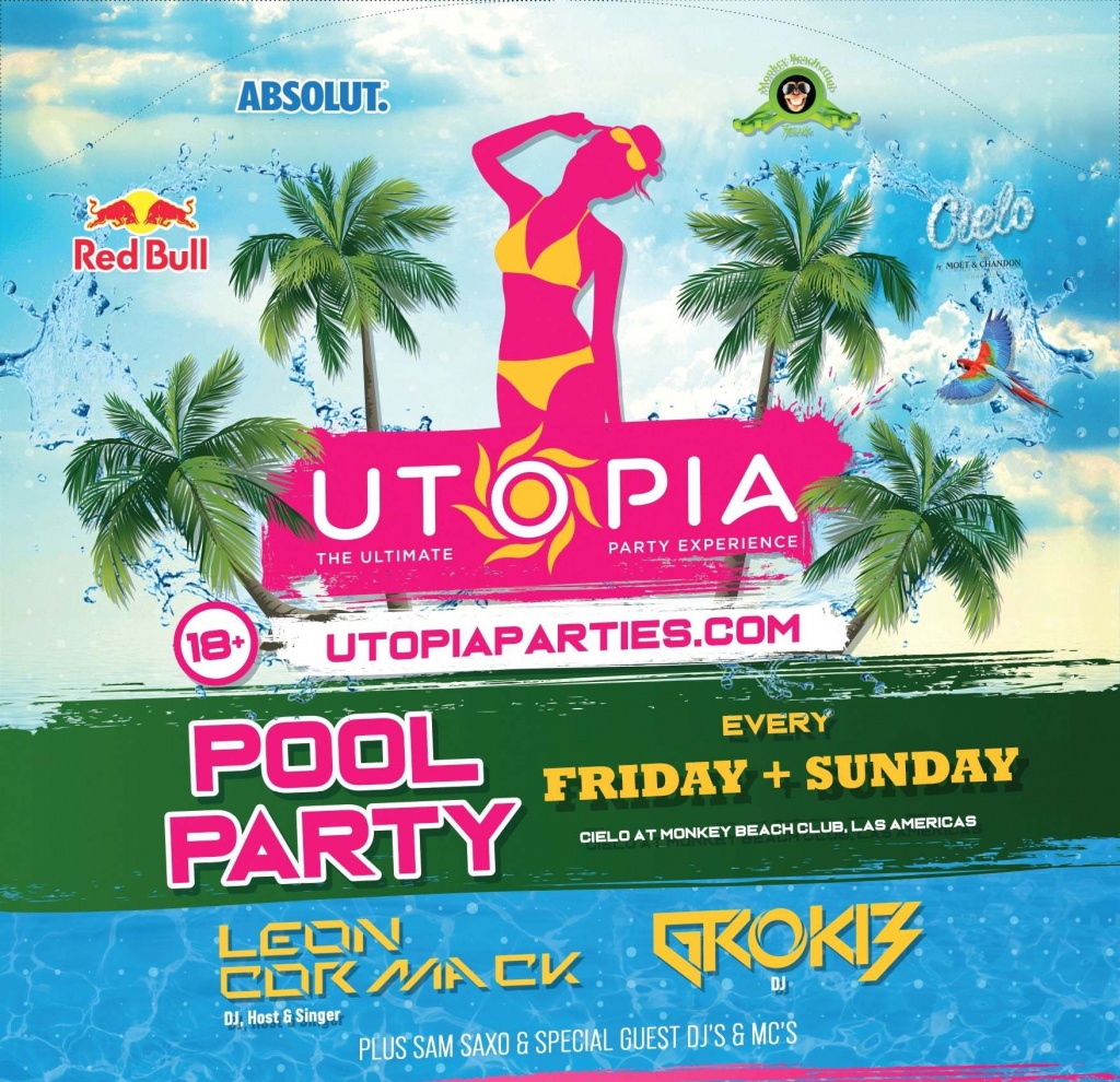 4th of August – Pool Party Ticket Utopia 2023 – Utopia Parties Tenerife